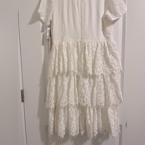 Rachel Parcell | Dresses | Rachel Parcell Womens White Ruffle Lace ...